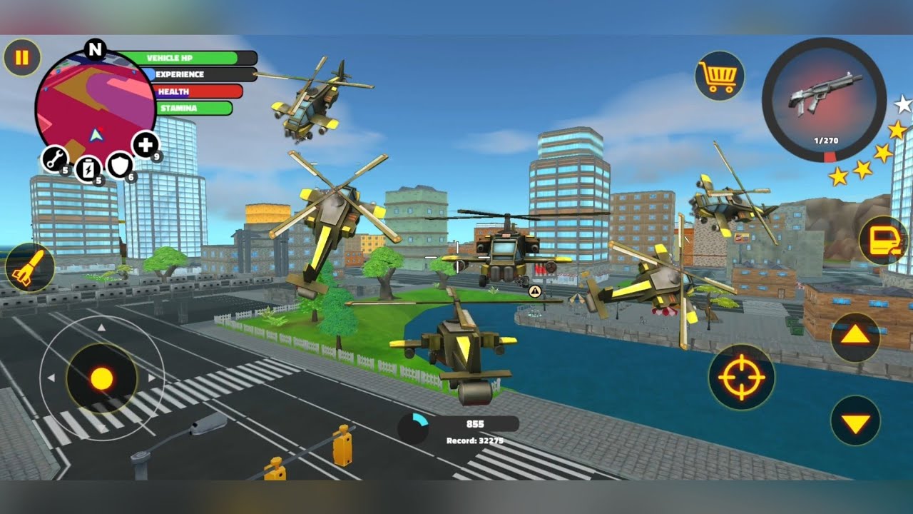 Stickman Superhero Drive Assault HELICOPTER - NAXEEX Android GamePlay ...