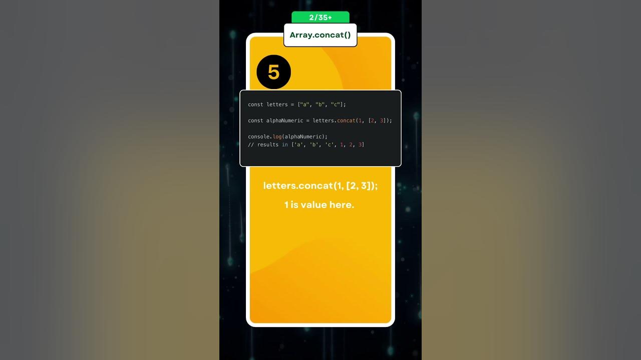 Part 2 - #2/35+ Array.concat() | JavaScript Array Methods | Interview Questions and Answers ...
