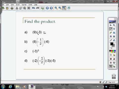 Multiplication of Real Numbers - YouTube