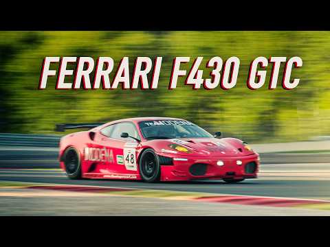 Onboard: Ferrari F430 GTC Hot Lap during sunset on Spa - HQ V8 sound