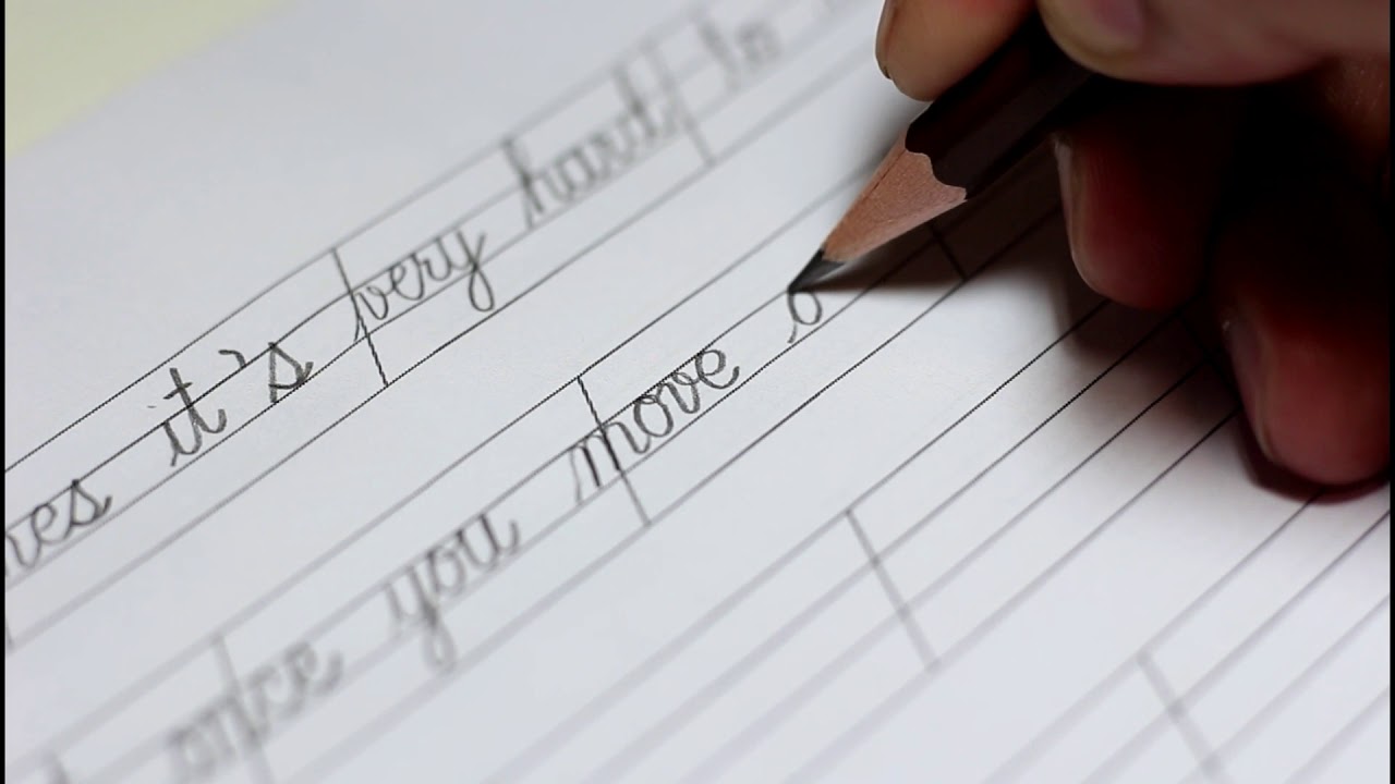 Handwriting practice Day 10 | English cursive handwriting practice ...