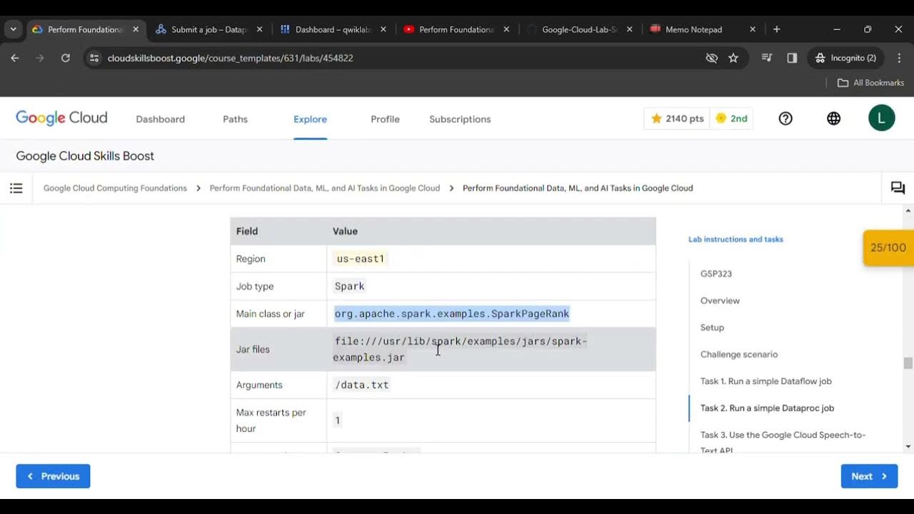 lab 8 akhir quicklabs gcp – Dataflow – Google Cloud console Google Chrome 2024 03 17 - YouTube