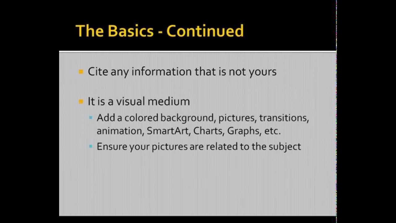Displaying Your Research: Creating an APA style MS PowerPoint ...