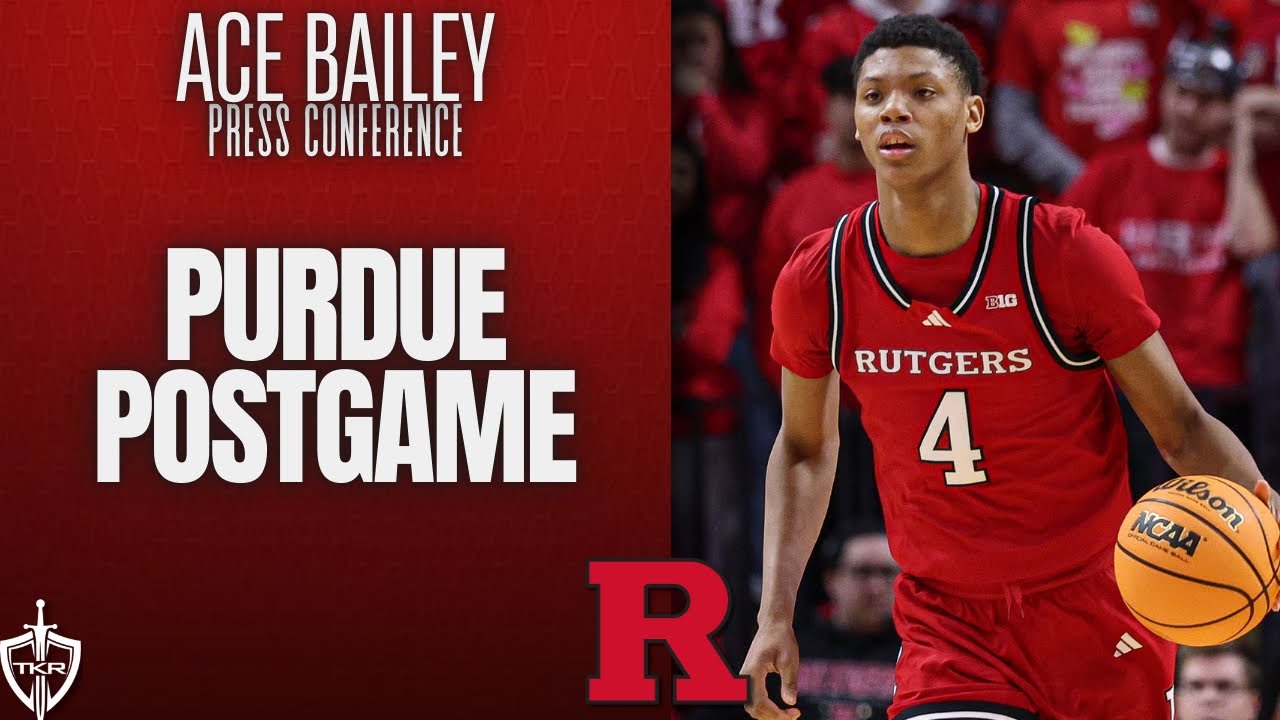 Ace Bailey talks #Purdue Postgame -- #Rutgers Scarlet Knights Football ...