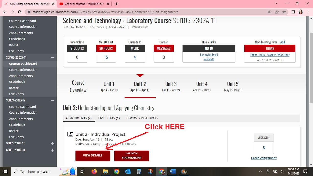 SCI 103 2023 Unit 2 IP video - YouTube