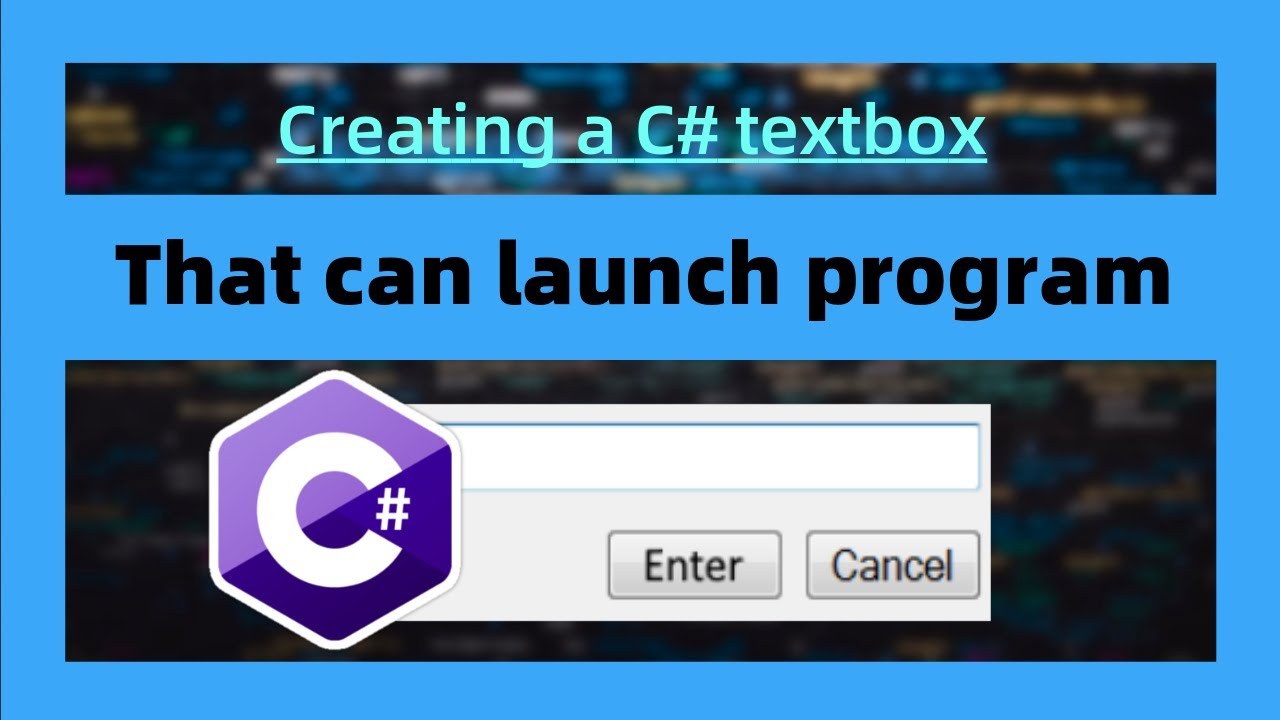 New video: how to create a textbox that can run program - Jebbidan youtube New video: how to create a textbox that can run program - Jebbidan youtube