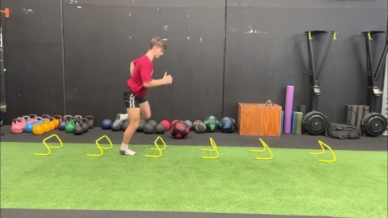 Single-leg hurdle hops - YouTube