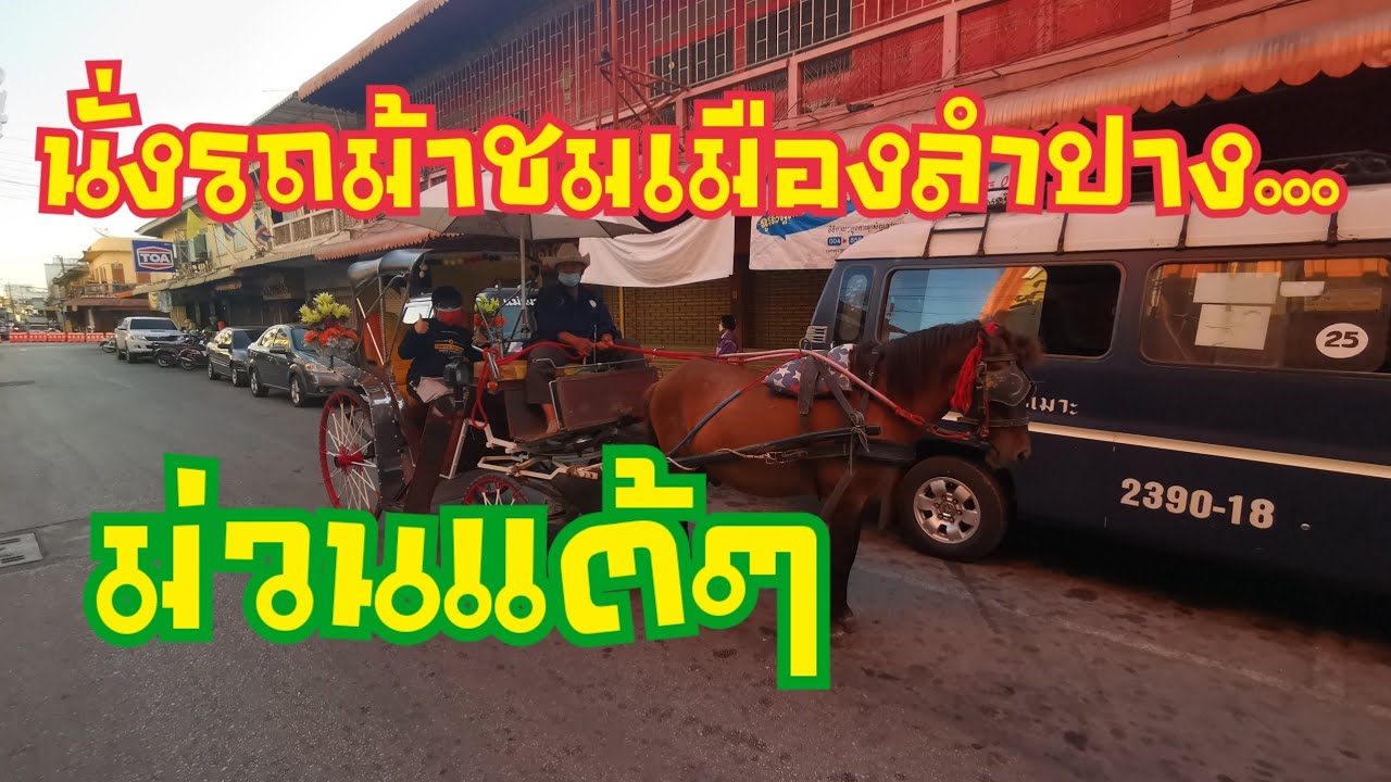 นั่งรถม้าชมเมืองลำปาง...ชมเส้นทางเมืองเก่าเขลางค์นคร...งานฉลองปีใหม่ ...