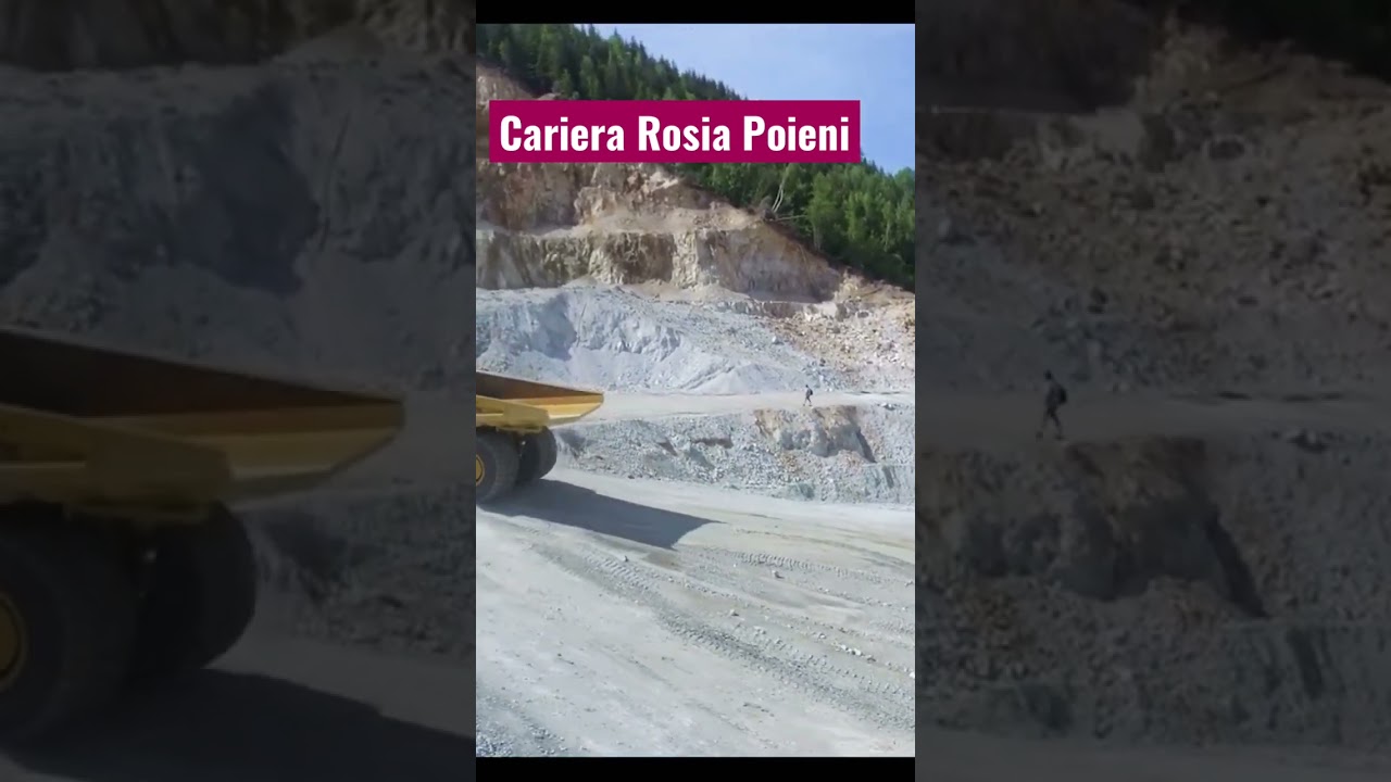 Cariera Rosia Poieni/Minereu de aur, magnetita, cupru - YouTube