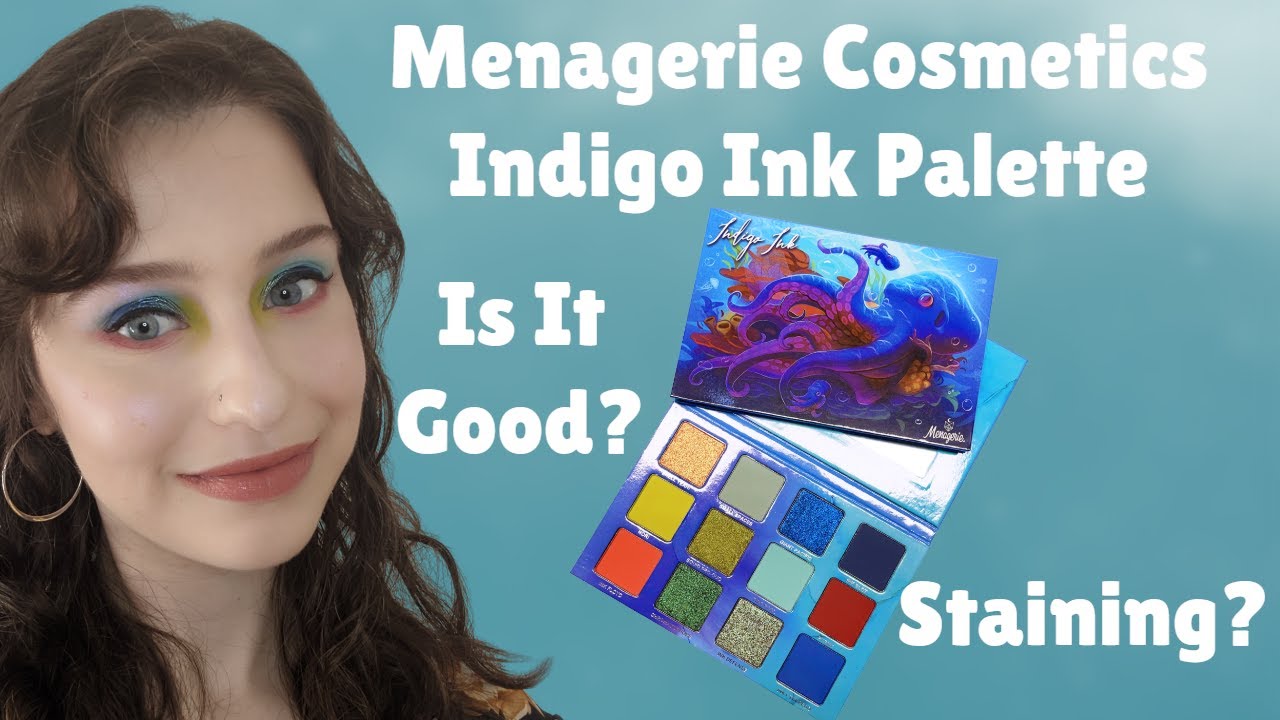 Menagerie Cosmetics Indigo Ink Eyeshadow Palette - Staining ...