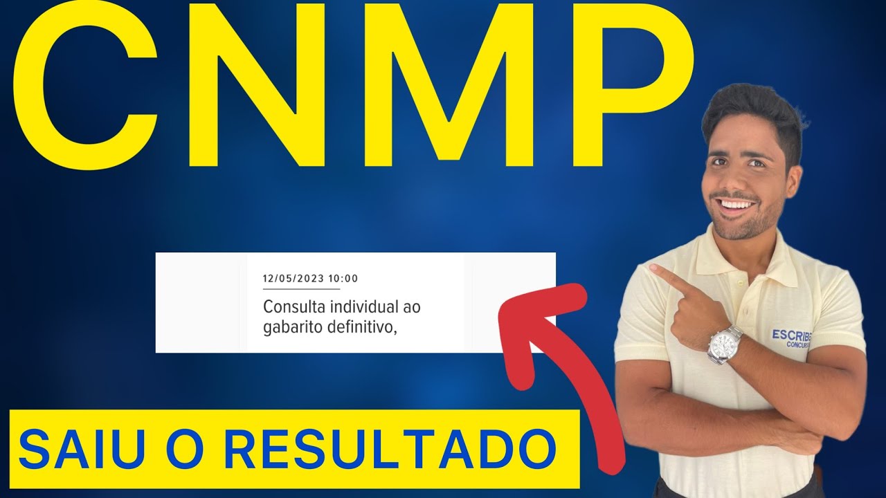 Concurso CNMP: saiu o resultado, banca CESPE / CEBRASPE - YouTube