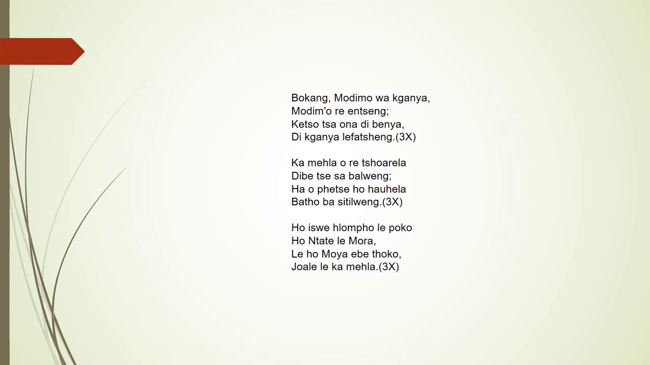 Difela tsa Sione Hymn 11 Bokang Modimo wa Kganya - LP Mofokeng - YouTube