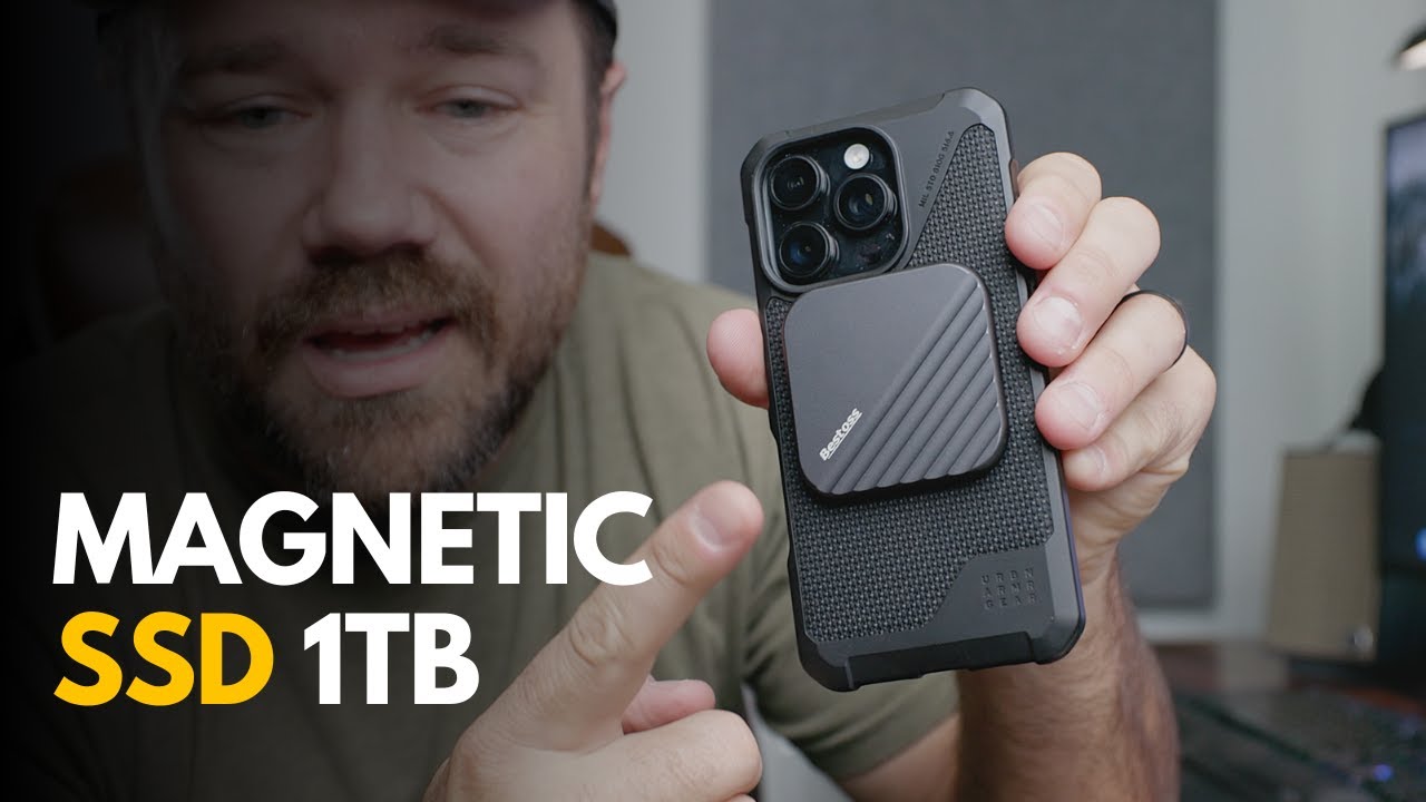 Bestoss Magnetic Portable SSD: iPhone External Storage Demo & Speed ...