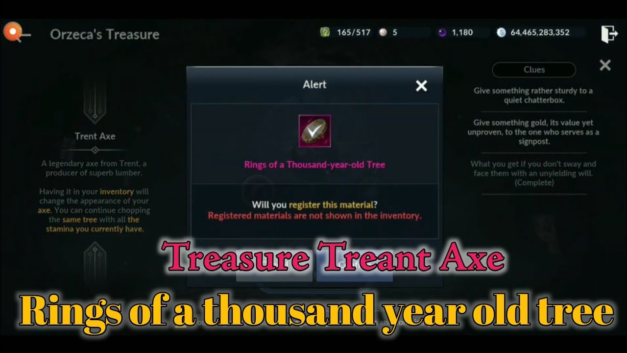 (Arsip Treasure) Rings of a thousand year old tree !! Black Desert ...