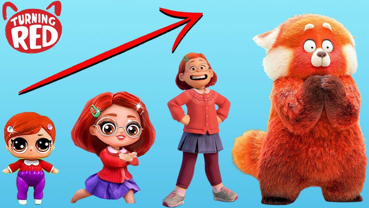 TURNING RED Characters GROWING UP Evolution 💥 COMPILATION - YouTube