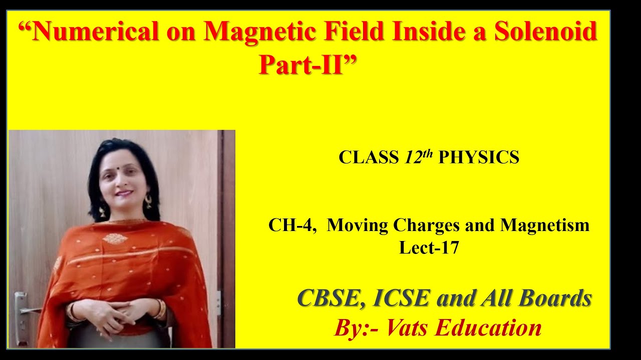 Numerical on Magnetic field inside the Solenoid | Chapter 4 Class 12 ...