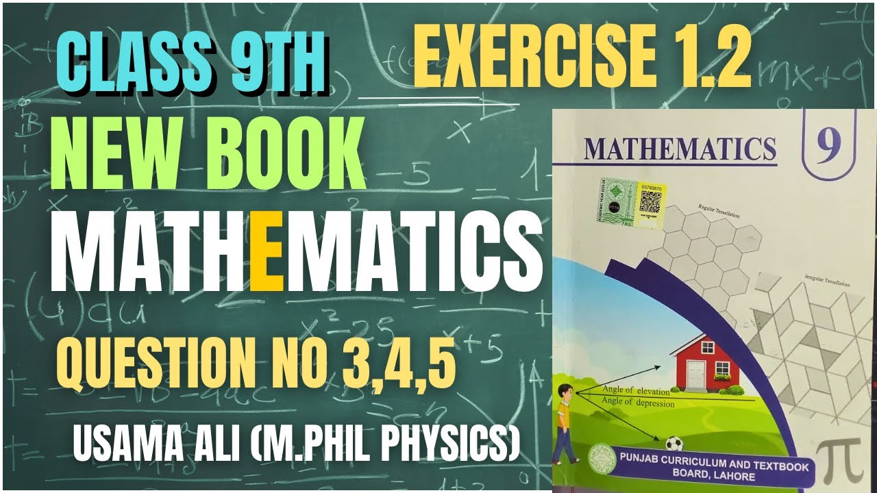 9 class Math Chapter 1 Exercise 1.2 | class 9 New Book Punjab Board ...