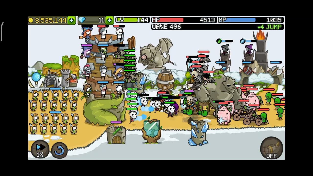 Grow Castle - Tower Defense Level 144 1 - YouTube