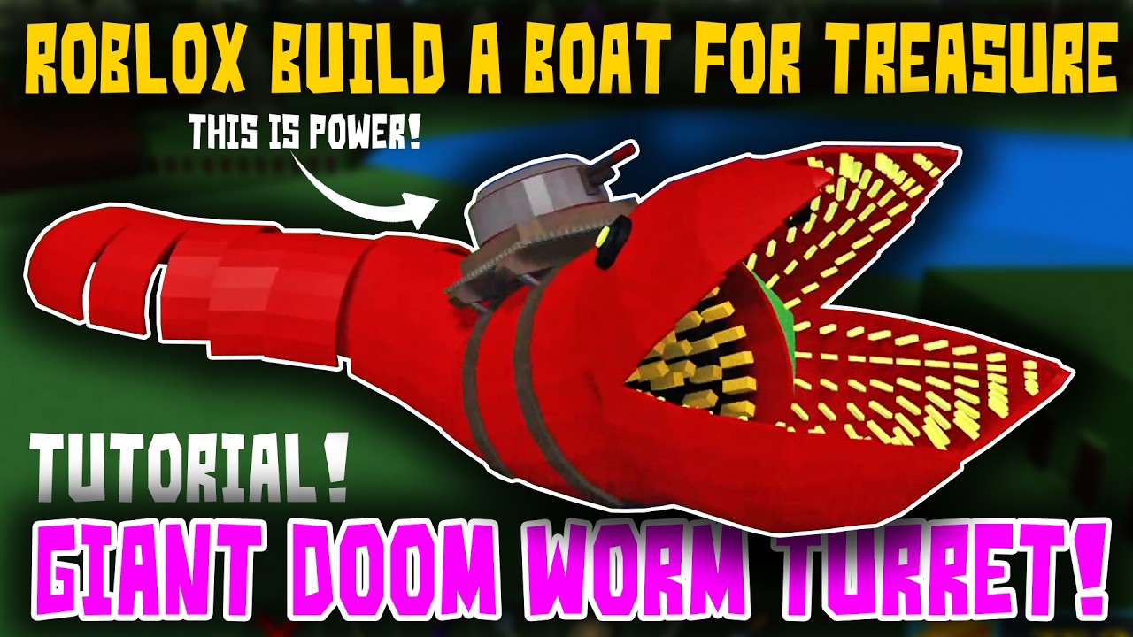 Tutorial! How to Build Giant Doom Worm with Turret in Roblox Build a ...