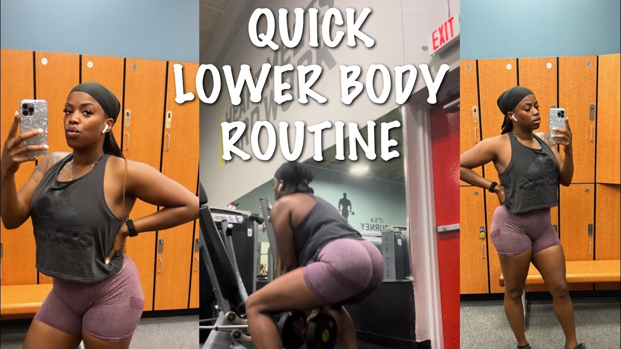EASY AND QUICK LOWER BODY WORKOUTS | MOM Friendly | Gym Routine | PRE ...