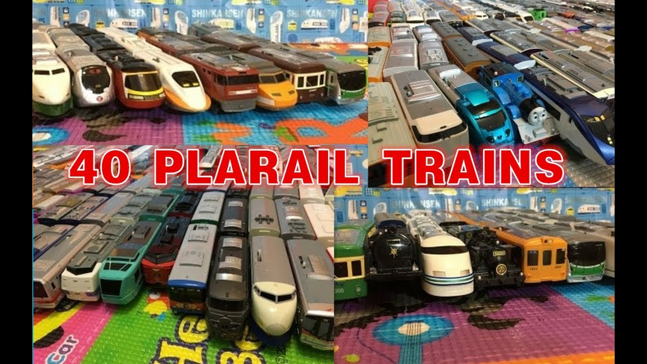 40 different Plarail Toy Trains HD compilation プラレール S-55, S-56, S-57 ...
