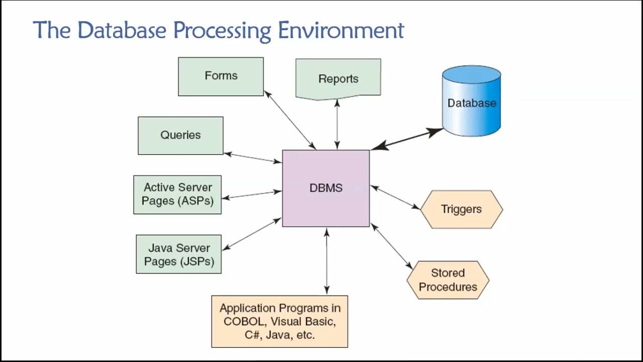Topic 06, Part 01 - The Database Processing Environment and Major ...