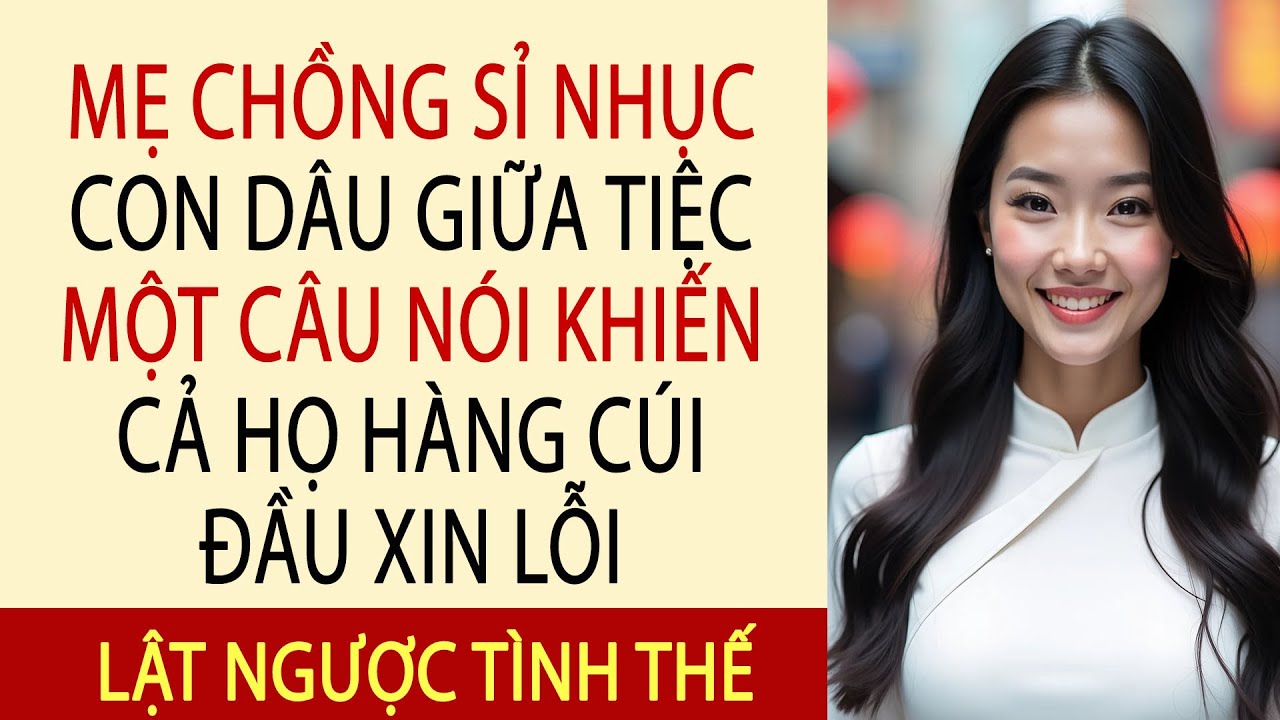 Mẹ Chồng Sỉ Nhục Con Dâu Giữa Tiệc – Một Câu Nói Khiến Cả Họ Hàng Cúi ...