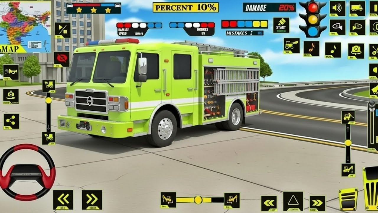 Real Fire Truck Driving Simulator - 2025 New Fire Fighting Fireman's ...