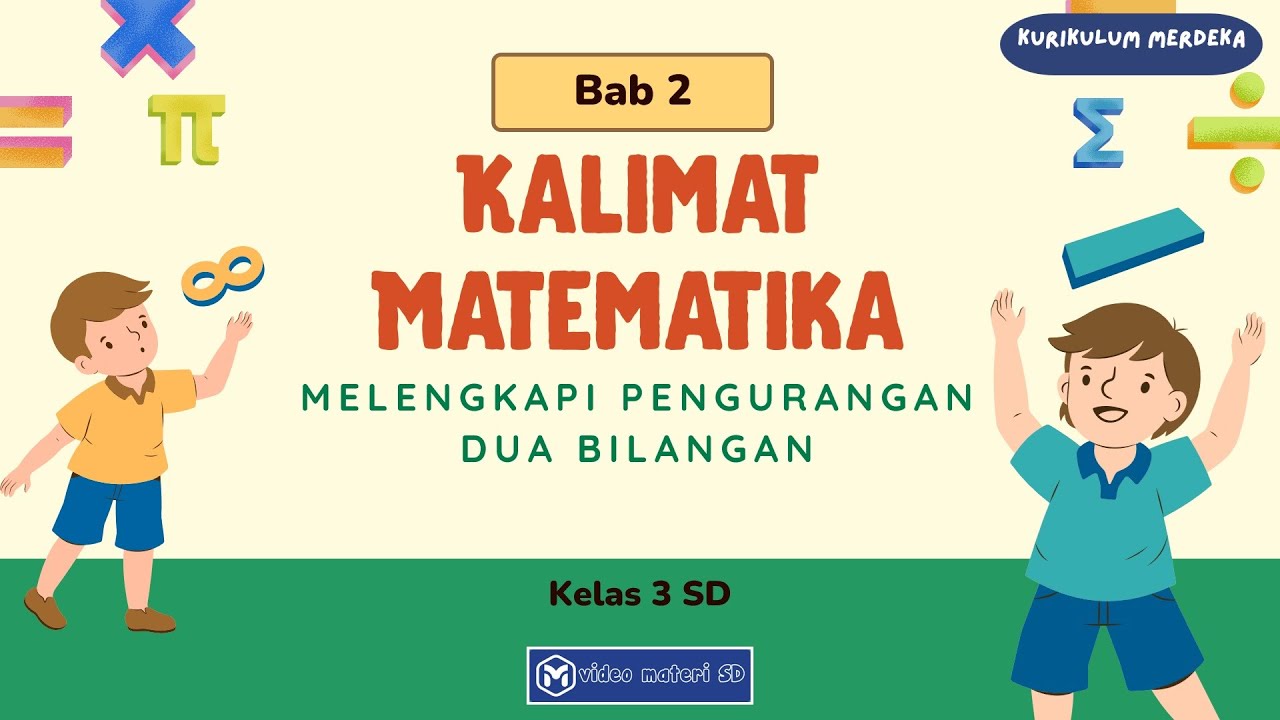 KALIMAT MATEMATIKA : MELENGKAPI PENGURANGAN DUA BILANGAN | MATEMATIKA ...