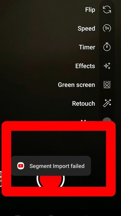 why shorts not uploading#segment import failed #shorts #trending - YouTube