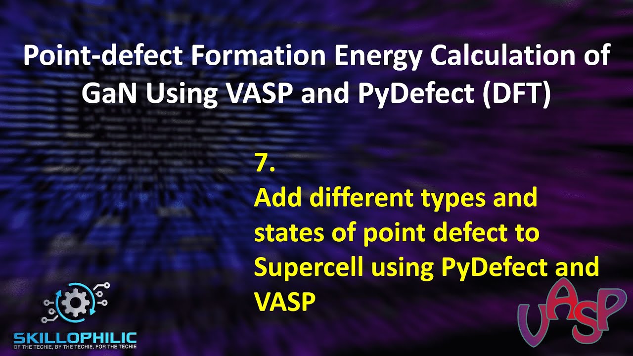 7. Add different types and states of point defect to Supercell using ...