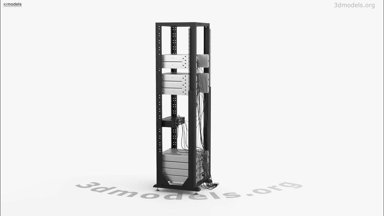 Server Rack 3D model by 3DModels.org - YouTube