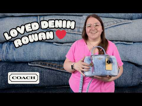 Coach Loved Denim Rowan 💙 Unboxing + Try-On + What Fits