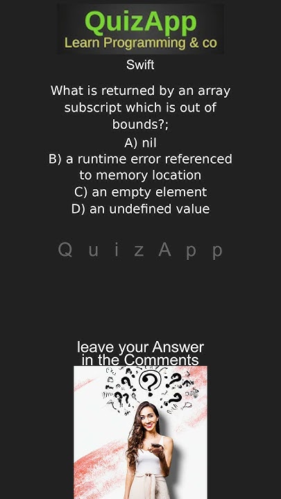 Swift What is returned by an array subscript which is out of bounds - YouTube