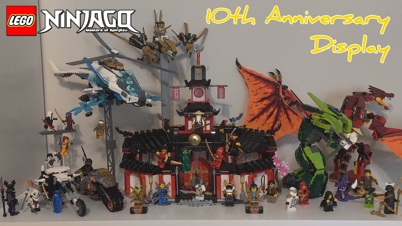 My 10th Anniversary LEGO Ninjago Display - YouTube