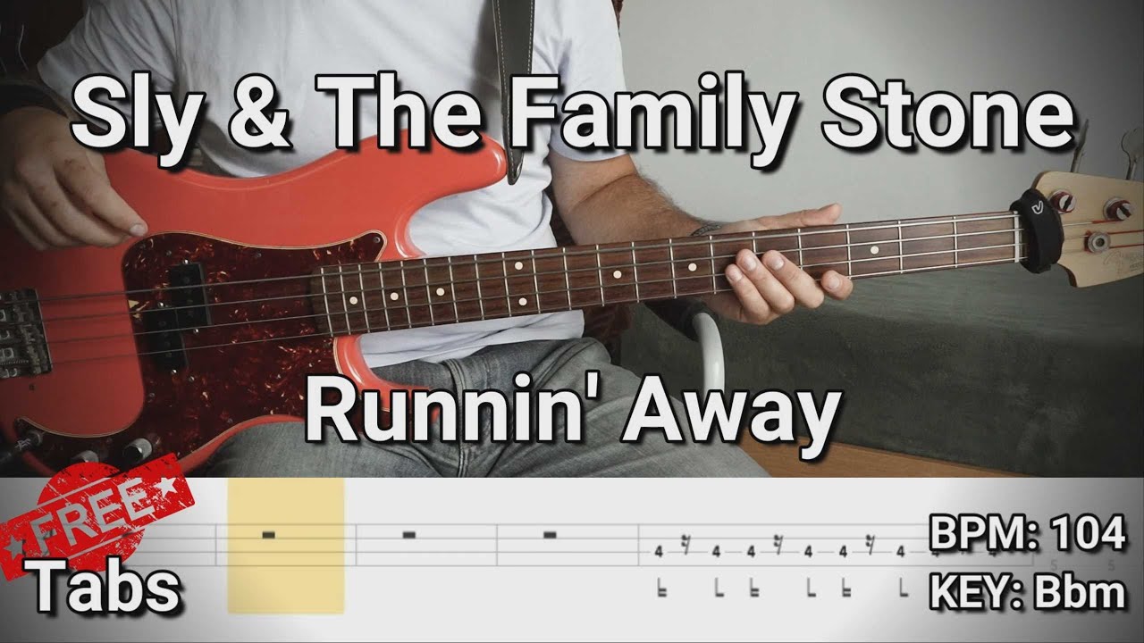 Sly & The Family Stone - Runnin' Away (Bass Cover) Tabs - YouTube