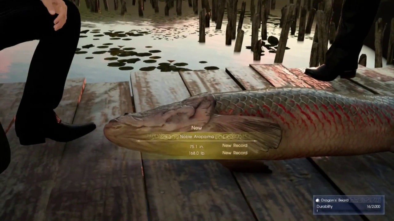 Final Fantasy XV (Liege of the Lake | Noctis Lv. 6 Fishing Skill) - YouTube