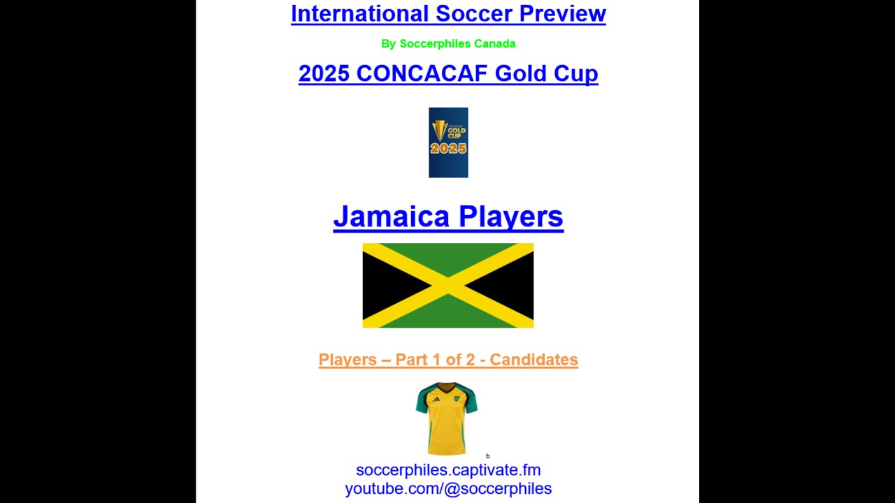 2025 CONCACAF Gold Cup – Jamaica Players – Part 1 of 2 - YouTube