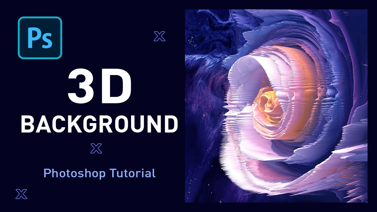 Photoshop 3d wallpaper background - YouTube