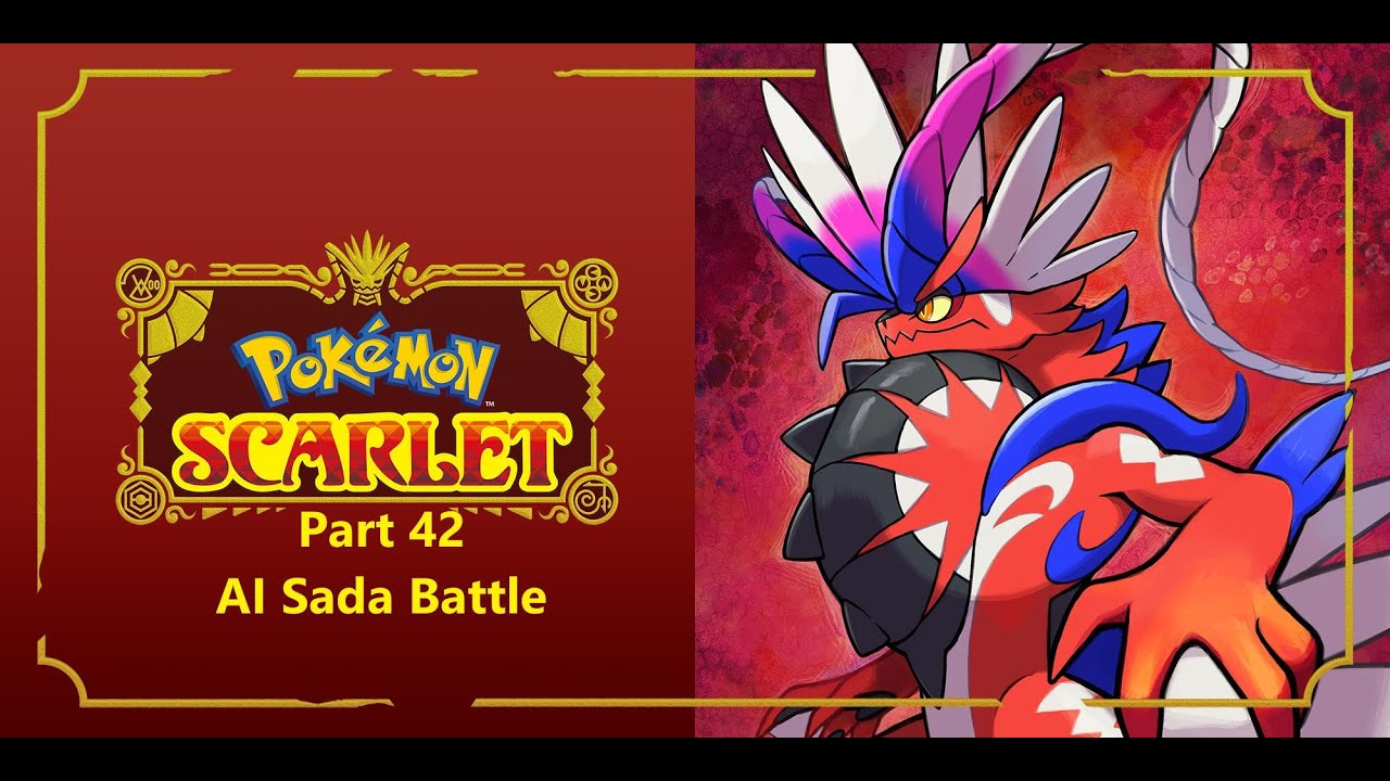 Pokemon Scarlet AI Sada Battle (The Way Home Part 4) - YouTube