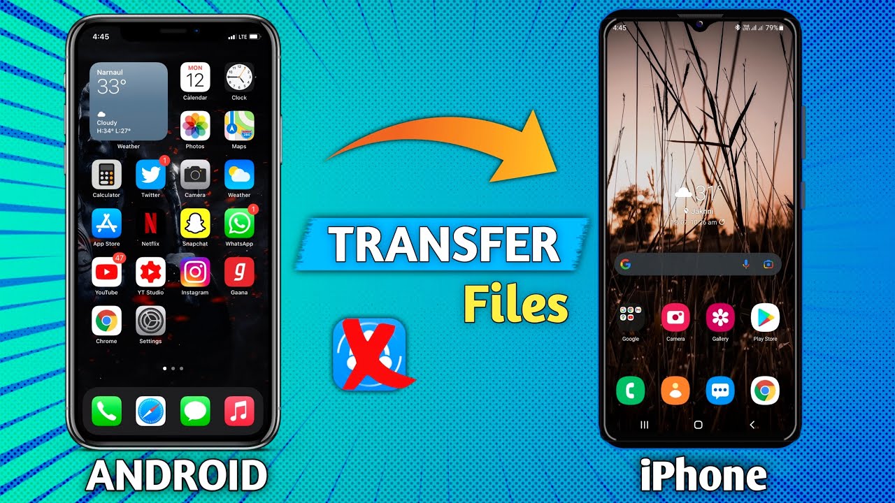 How To Transfer Files From Android To iPhone/iPad 🔥| File Transfer In ...