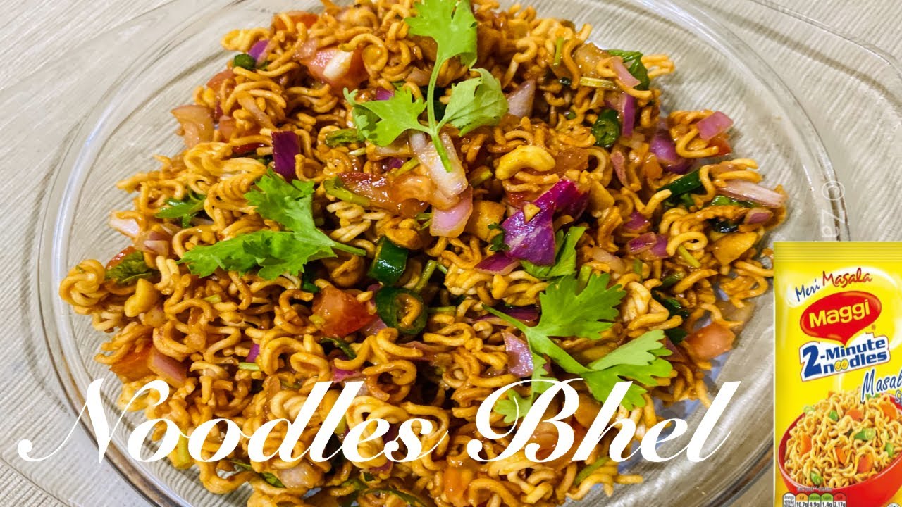 Noodles Bhel | Maggi Bhel Recipe | Simple Bhel Recipe | Instant 5 ...
