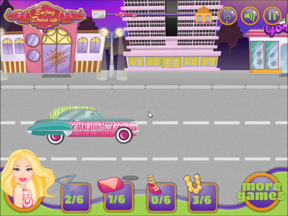 Barbie Video Game - Barbie Racing To Manhattan- Cutezee.com - YouTube