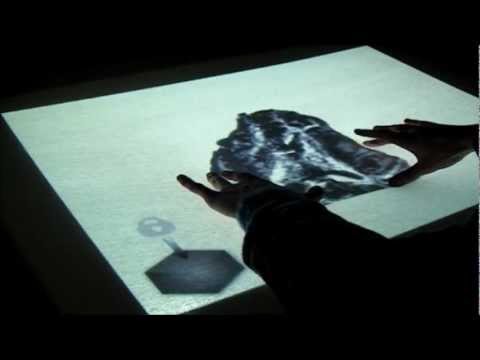 eTable: A haptic elastic table for 3D multi-touch interations - YouTube