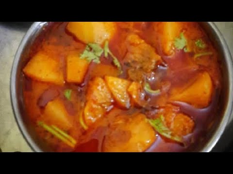Batata chi Rassa bhaji - quick and easy - YouTube