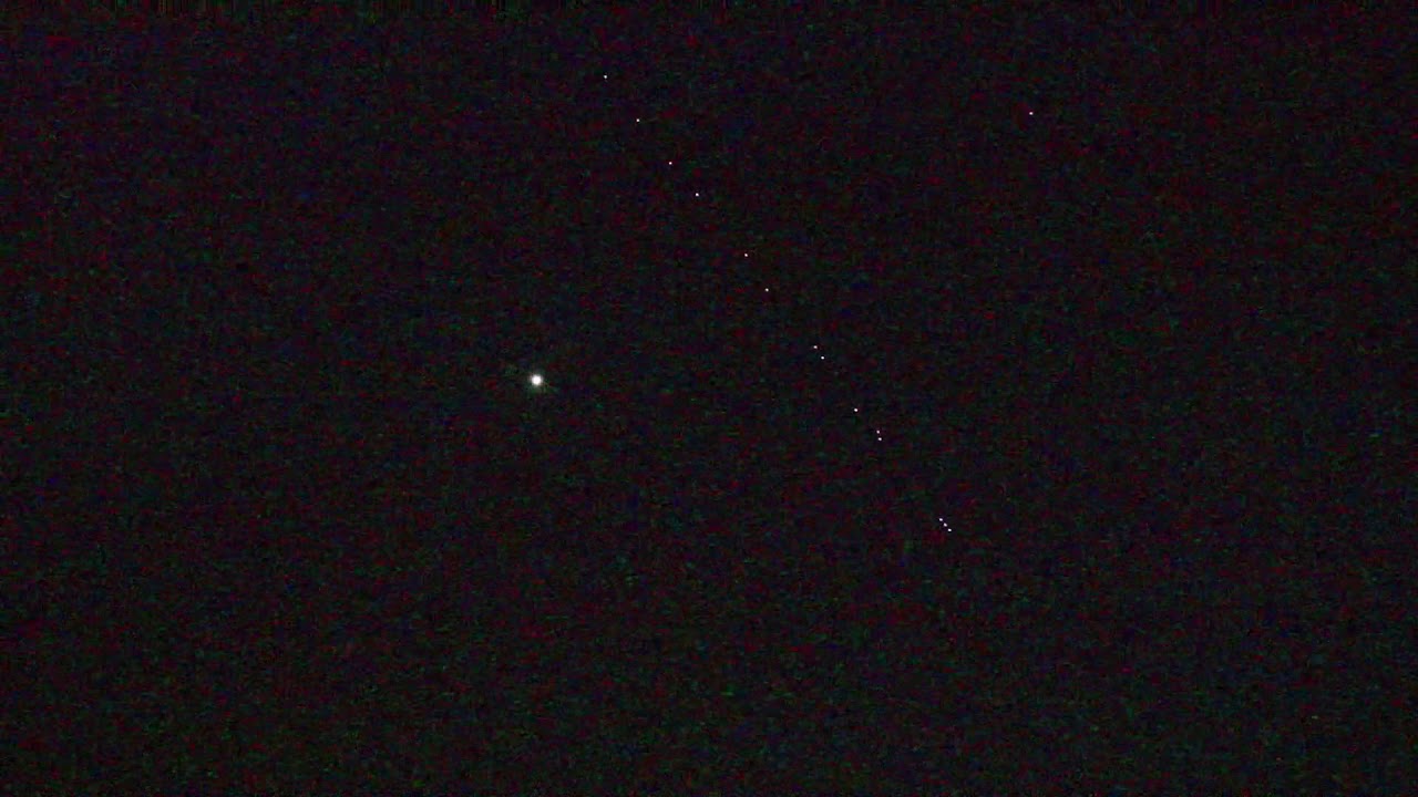 Seventh batch of 60 Starlink satellites flying over - YouTube