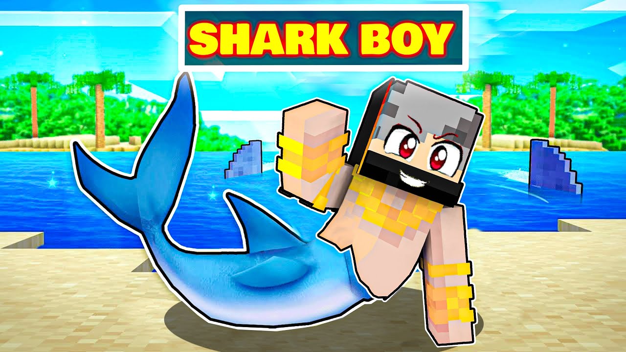 Playing As a SHARK BOY In Minecraft! (Hindi) - YouTube