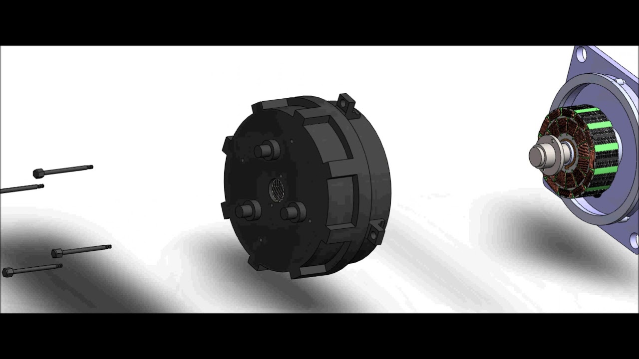 In-Wheel Hybrid Excitation Flux Switching Machine (HEFSM) - YouTube