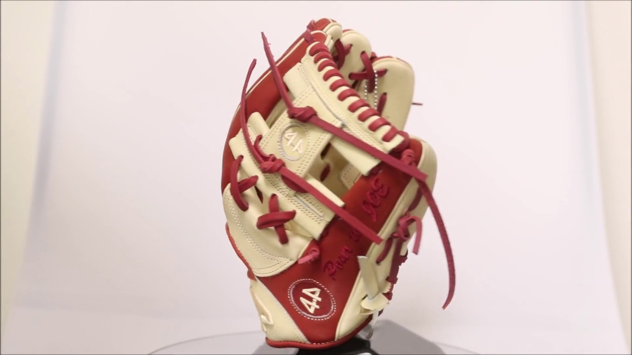 44 Pro Custom Baseball Glove Signature Series Maroon Blonde I web - YouTube