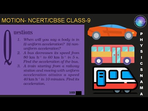 Numerical on Acceleration-Motion -Class 9- Science Chapter 8 Physics ...